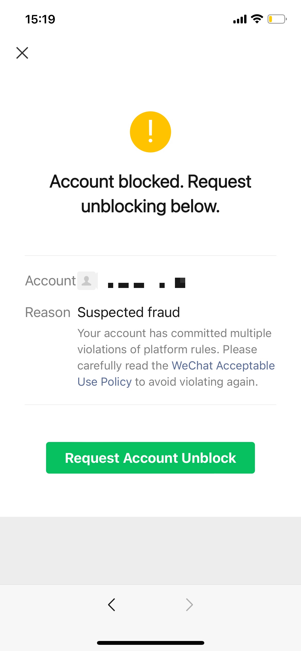 Unblock Permanently Restricted Account: